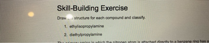 Solved Skill-Building Exercise Name and classify each | Chegg.com