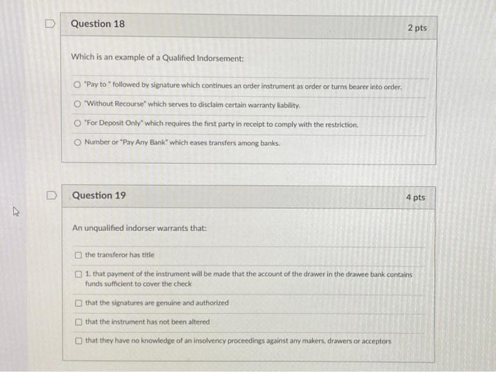 Solved > Question 9 4 pts Some of the requirements that make | Chegg.com