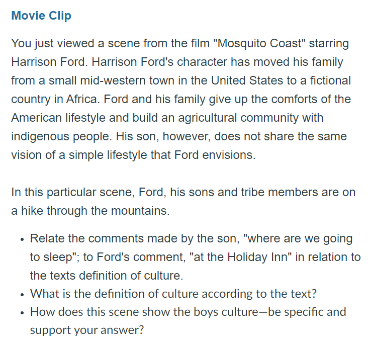 Movie ClipYou just viewed a scene from the film | Chegg.com