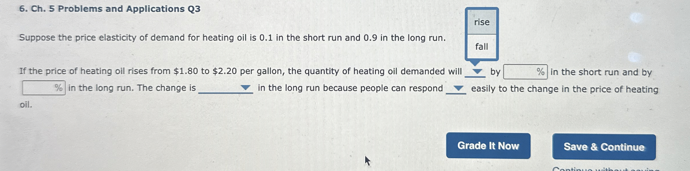 Solved Ch. 5 ﻿Problems and Applications Q3Suppose the price | Chegg.com