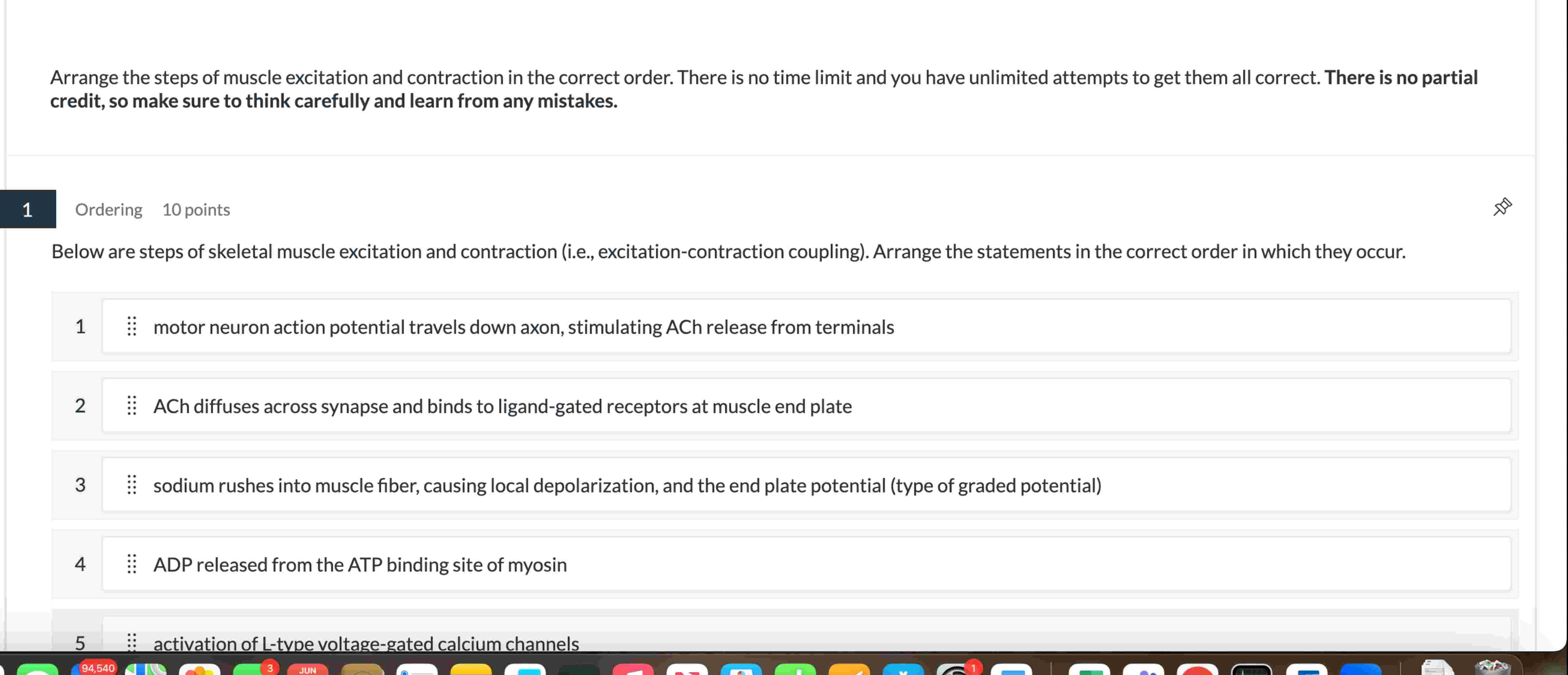 Solved Arrange the steps of muscle excitation and | Chegg.com