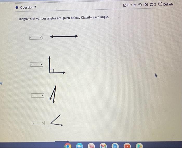 Solved An angle is a figure formed by two rays with the same | Chegg.com
