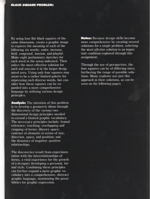 BLACK SQUARE SOLUTIONS: | Chegg.com