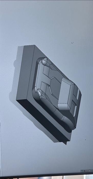 Solved how to mill this on a block using solidworks.please | Chegg.com