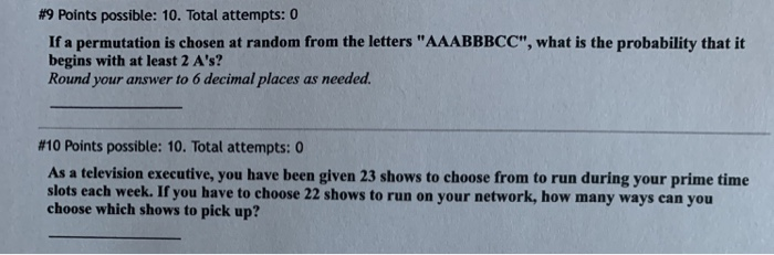 Solved #9 Points possible: 10. Total attempts: 0 If a | Chegg.com
