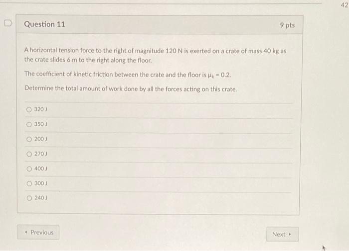 Solved A horizontal tension force to the right of magnitude | Chegg.com