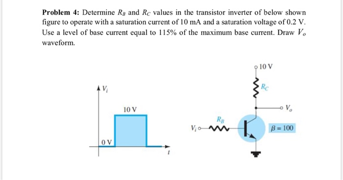 Solved Problem 4: Determine Rg and Rc values in the | Chegg.com