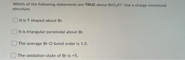 Solved Which of the following statements are TRUE about | Chegg.com