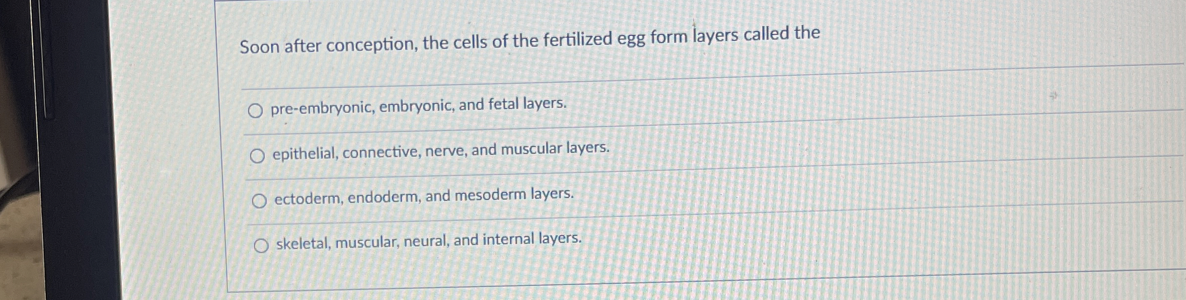 Solved Soon after conception, the cells of the fertilized | Chegg.com