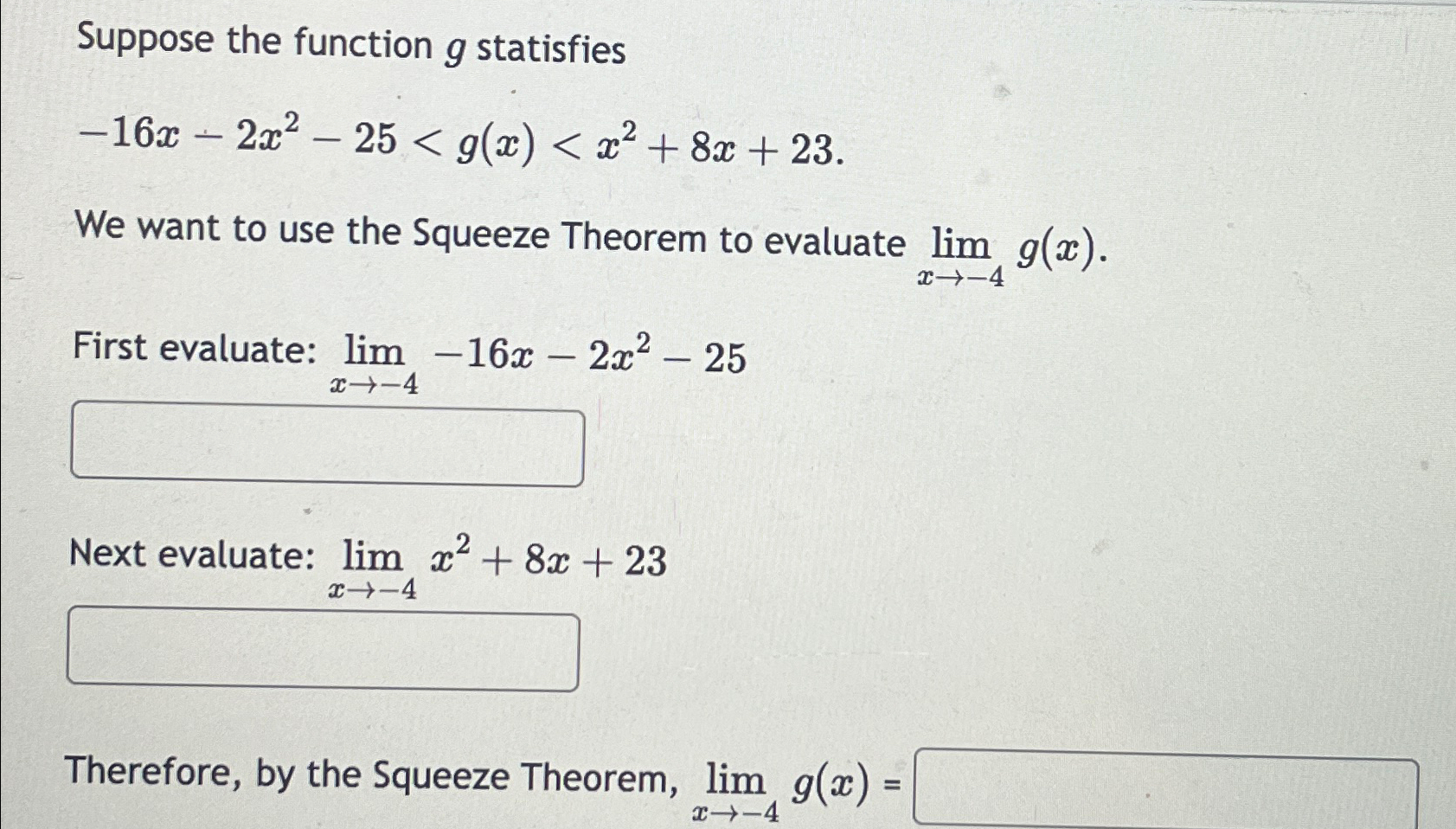 Solved Suppose the function g | Chegg.com