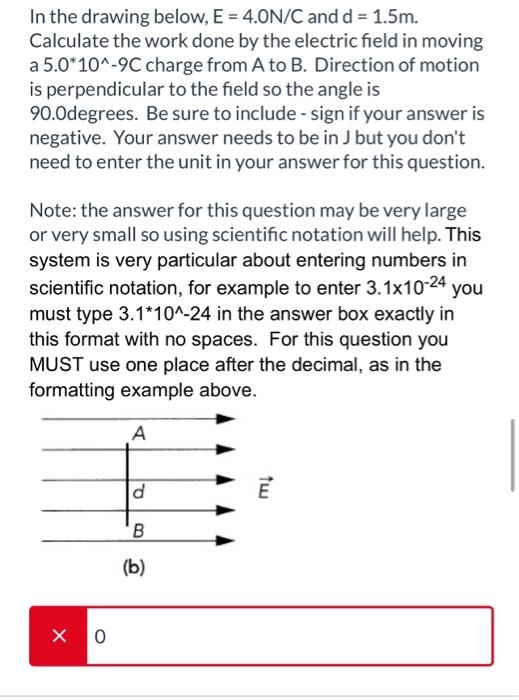Solved In the drawing below, E=4.0 N/C and d=1.5 m. | Chegg.com
