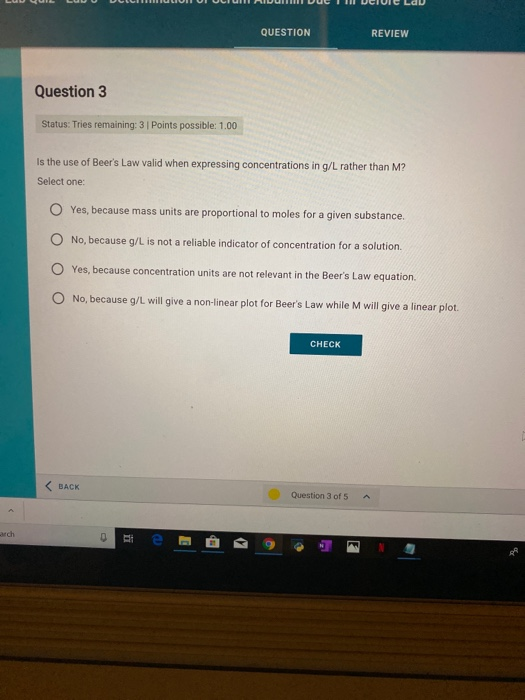 Solved QUESTION REVIEW Question 1 Status: Incomplete answer | Chegg.com