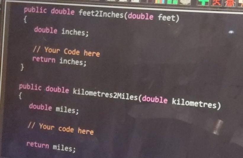 Solved You have been given an incomplete program, | Chegg.com