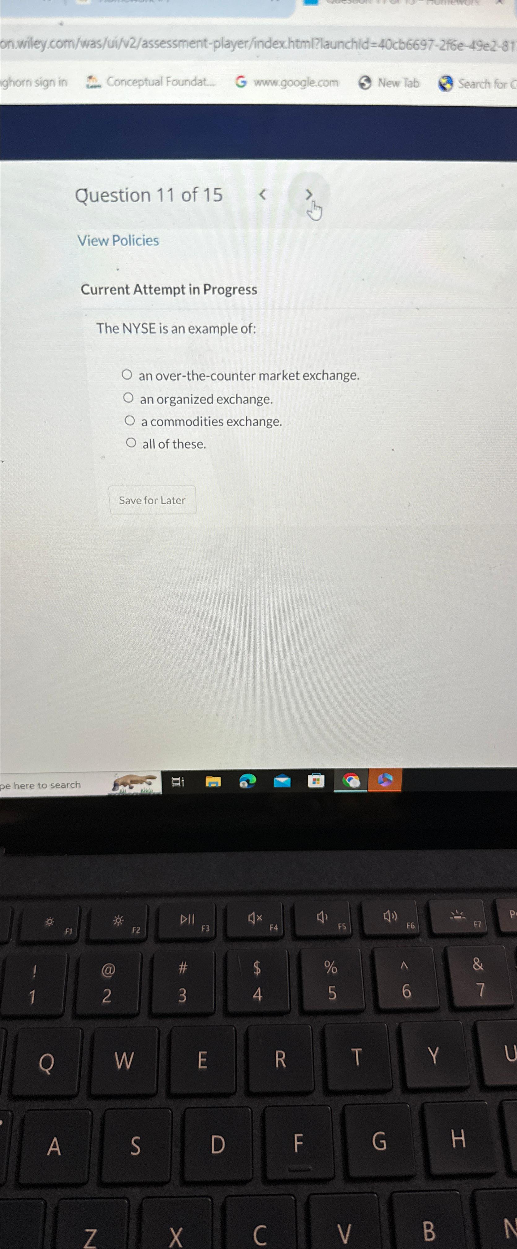 Solved Question 11 ﻿of 15View PoliciesCurrent Attempt in | Chegg.com