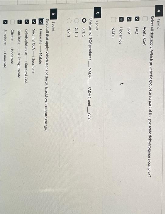 Solved 4 5 6 1 point Select all that apply: Which prosthetic | Chegg.com