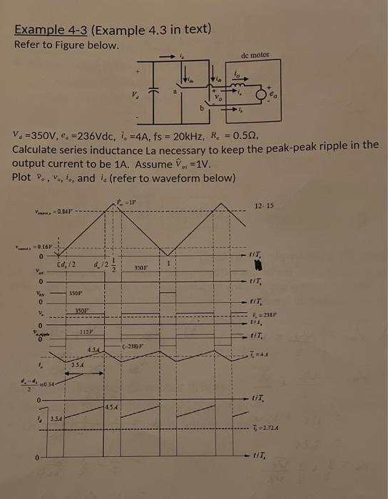 Solved Example 4-3 (Example 4.3 in text) Refer to Figure | Chegg.com