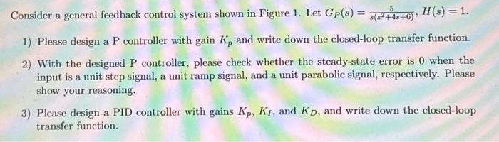 Solved Problem 3: Root-locus design Consider the P | Chegg.com