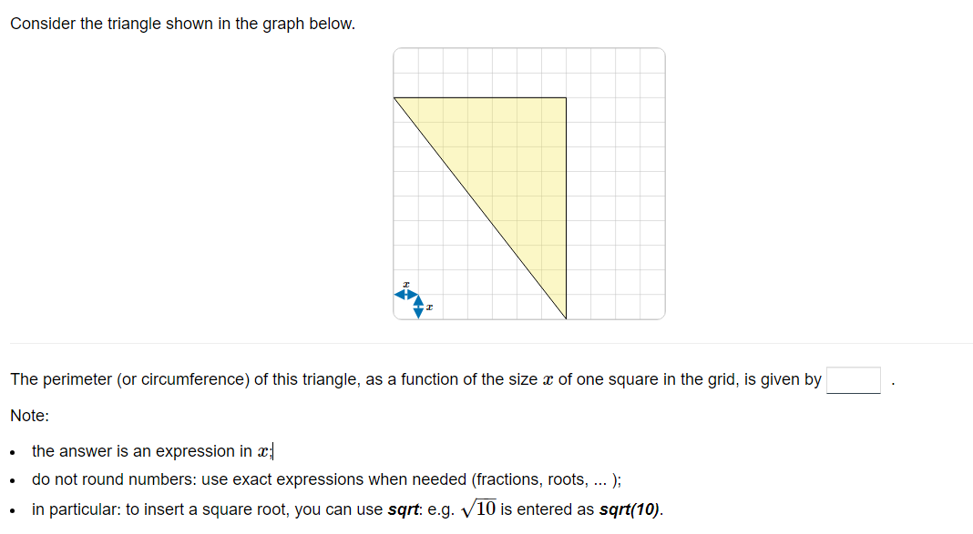 Solved Consider the triangle shown in the graph below.The | Chegg.com