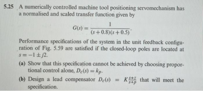 Solved 5.25 A numerically controlled machine tool | Chegg.com