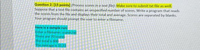 Solved Instructions: 1. Make sure you put your name and | Chegg.com