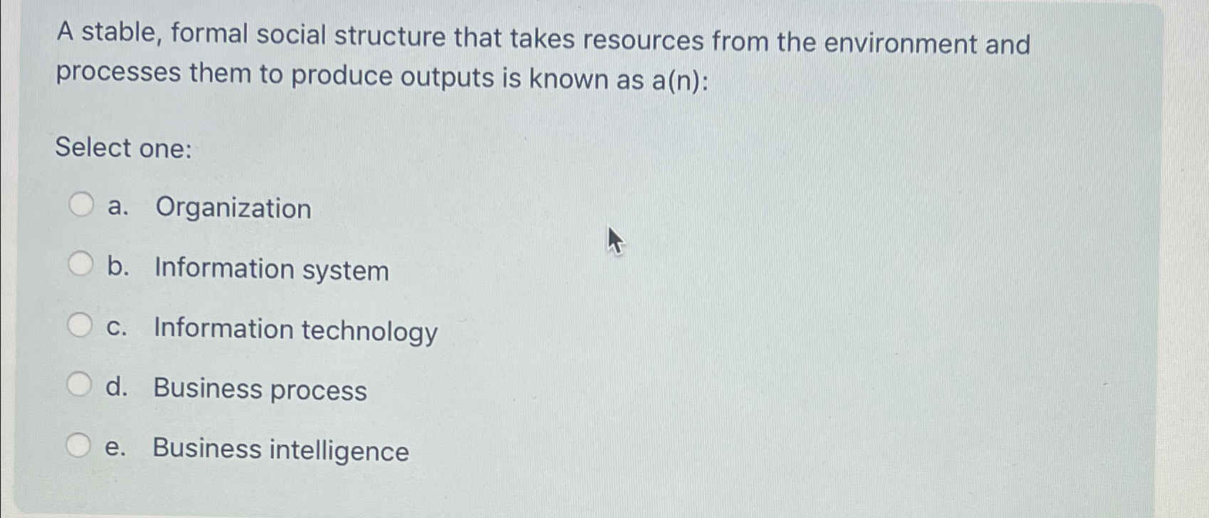 Solved A stable, formal social structure that takes | Chegg.com