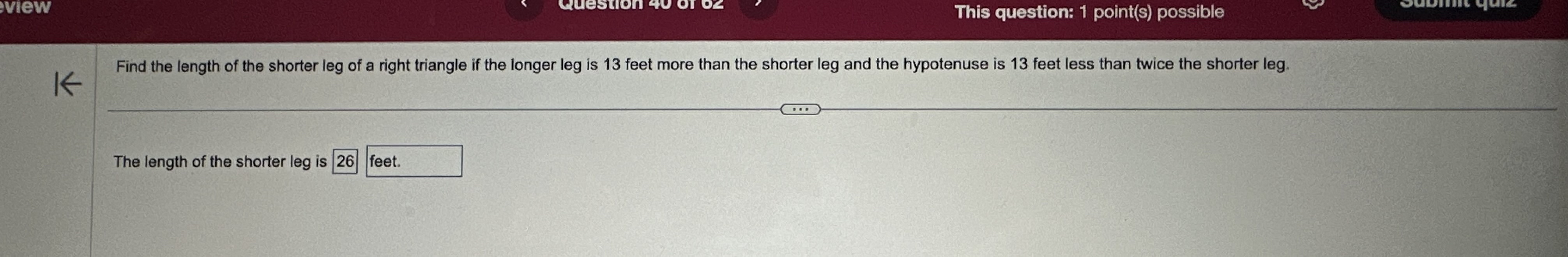 Solved This question: 1 ﻿point(s) ﻿possibleFind the length | Chegg.com