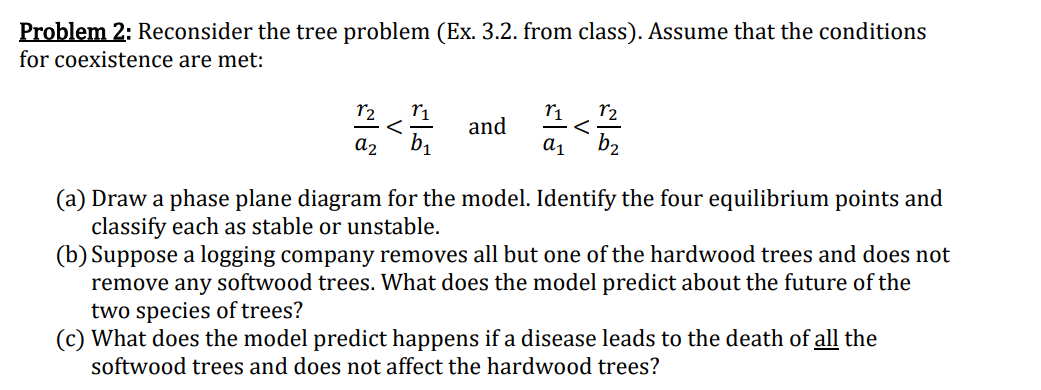 Problem 2: Reconsider the tree problem (Ex. 3.2. | Chegg.com