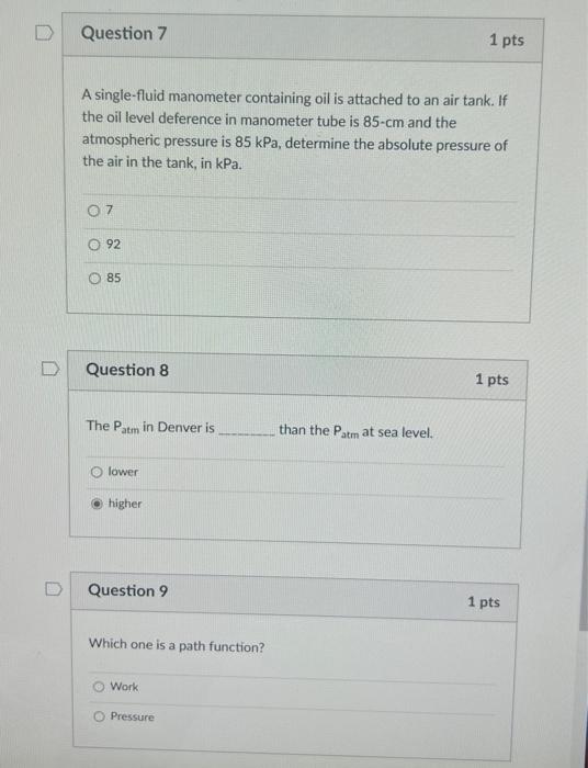 The absolute pressure at the bottom of a 5−m deep | Chegg.com
