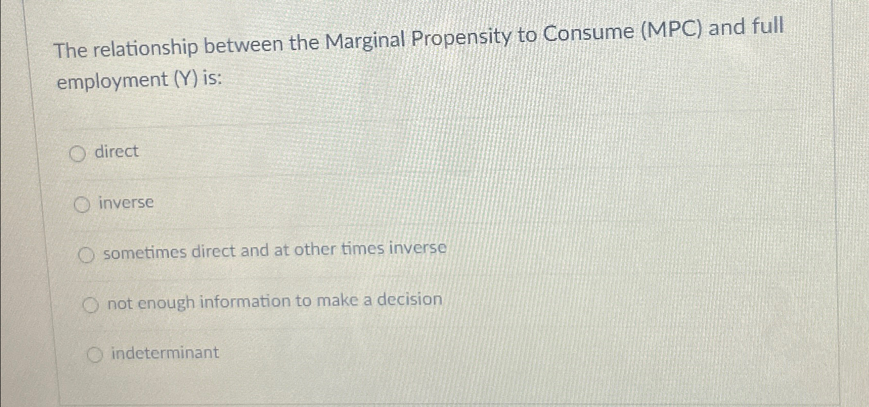 Solved The relationship between the Marginal Propensity to | Chegg.com