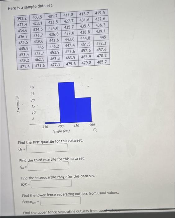 Solved Hero is a sample data set. Find the first quartile | Chegg.com