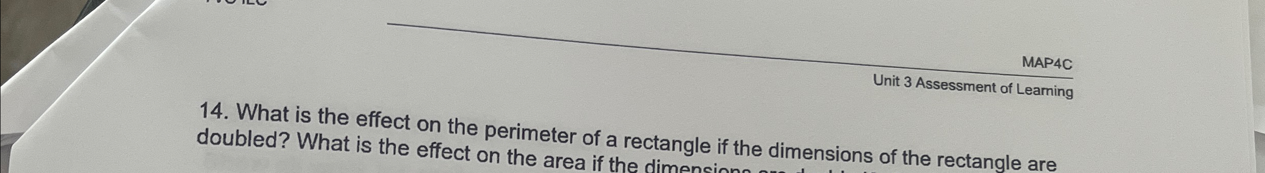 Solved Unit 3 ﻿Assessment of Leaming14. ﻿What is the effect | Chegg.com