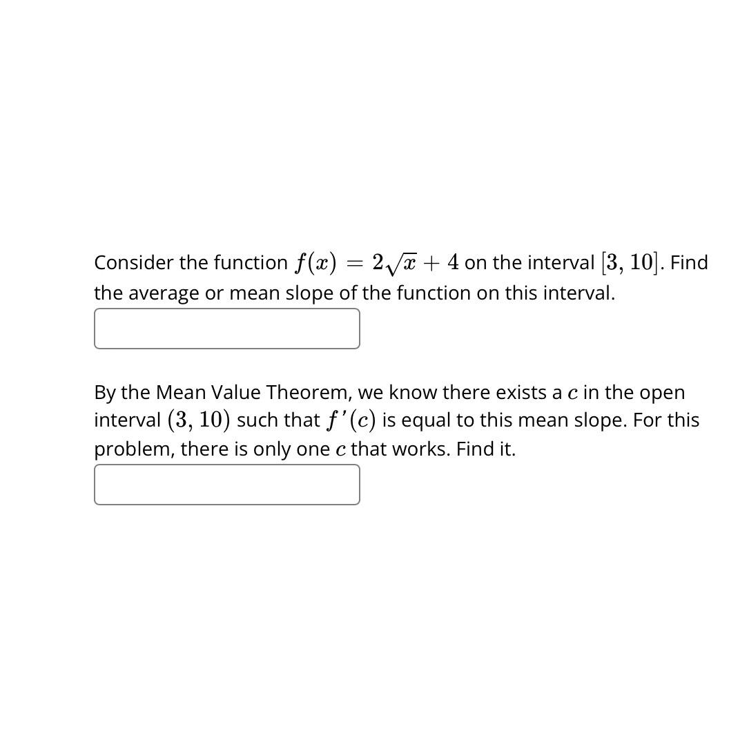 Solved Consider the function f(x)=2x2+4 ﻿on the interval | Chegg.com