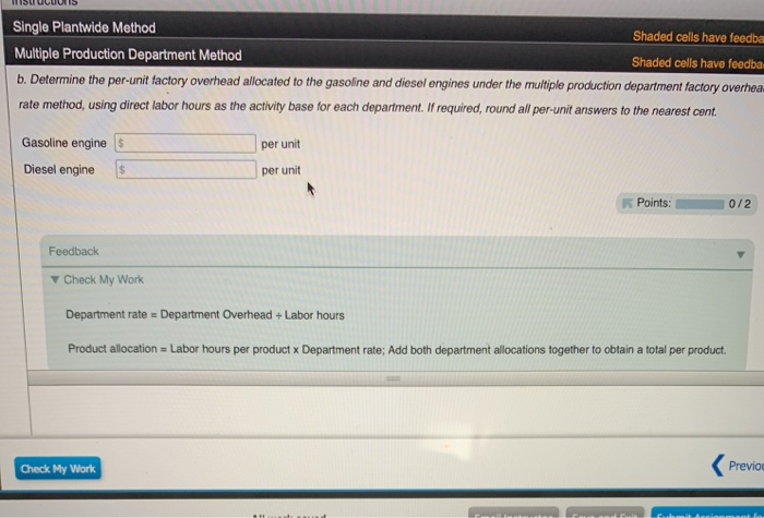 Solved eBook Calculator Print Item Single plantwide and | Chegg.com