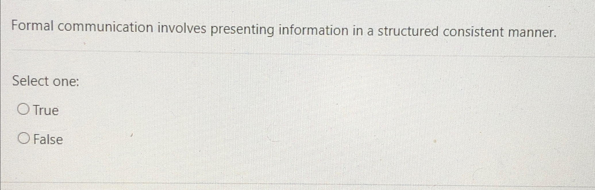 Solved Formal communication involves presenting information | Chegg.com