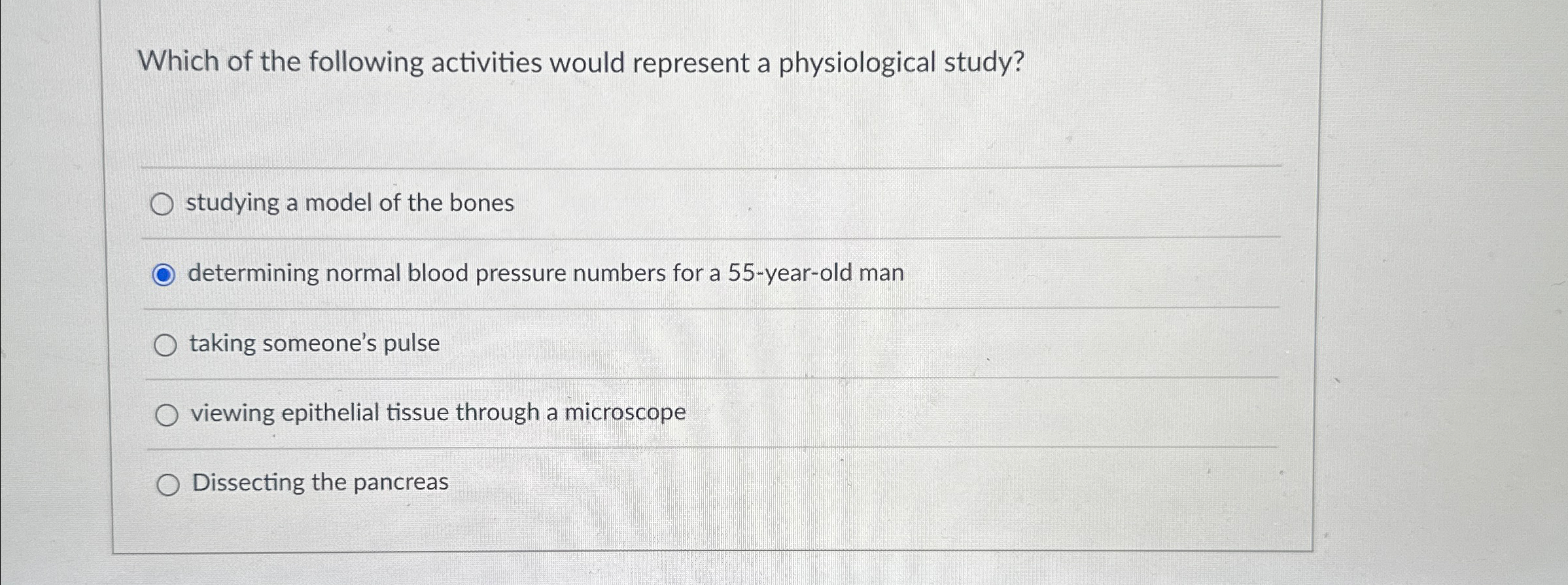 Solved Which of the following activities would represent a | Chegg.com