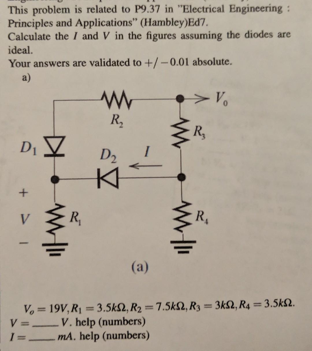 Solved This problem is related to P9.37 in "Electrical | Chegg.com