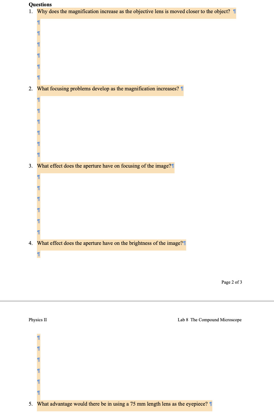 Solved QuestionsWhy does the magnification increase as the | Chegg.com
