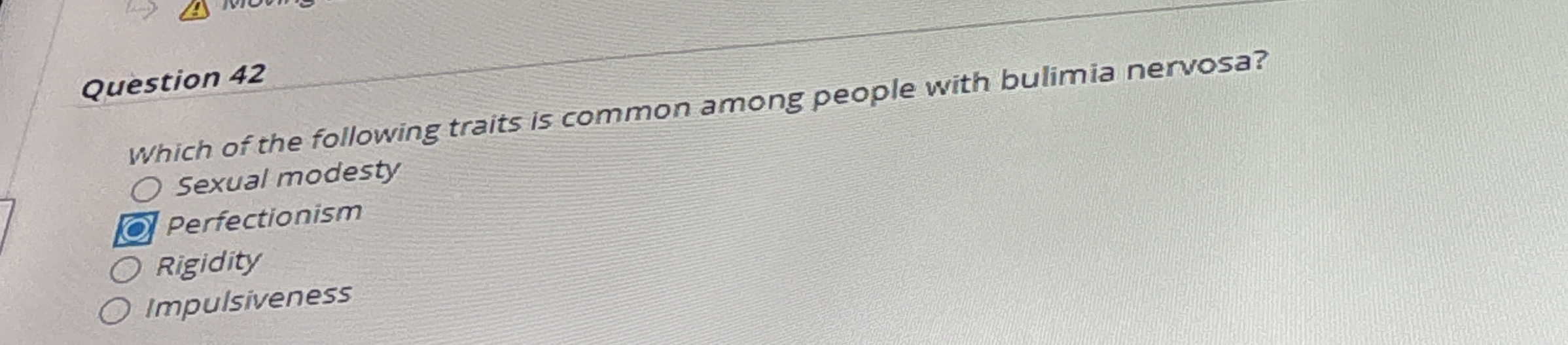 Solved Question 42Which of the following traits is common | Chegg.com