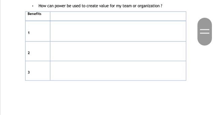 LEADERSHIP & TEAM DEVELOPMENT Power assessment Step | Chegg.com