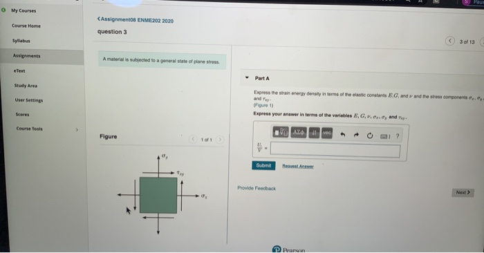 Solved Pau My Courses Course Home Assignment08 ENME202 2020 | Chegg.com