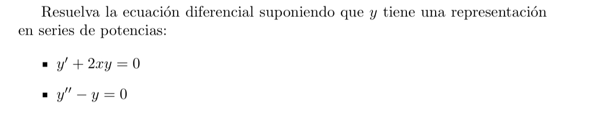 Solved Resuelva la ecuación diferencial suponiendo que y | Chegg.com