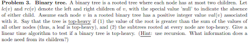 Solved Problem 3 binary Tree A Binary Tree Is A Rooted 7841