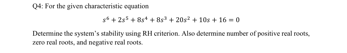 Solved Q4: For the given characteristic | Chegg.com