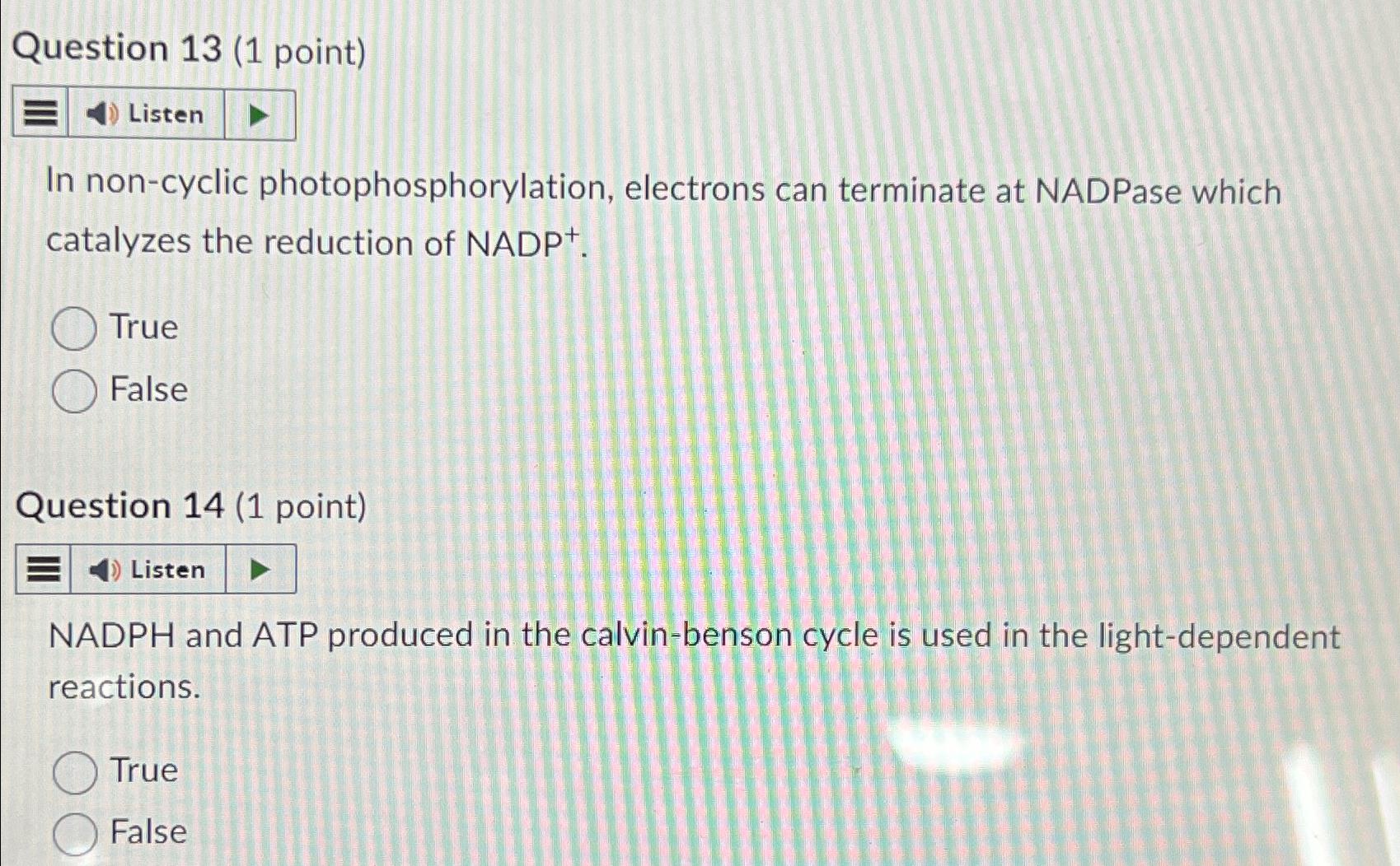 Solved Question 13 (1 ﻿point)ListenIn non-cyclic | Chegg.com