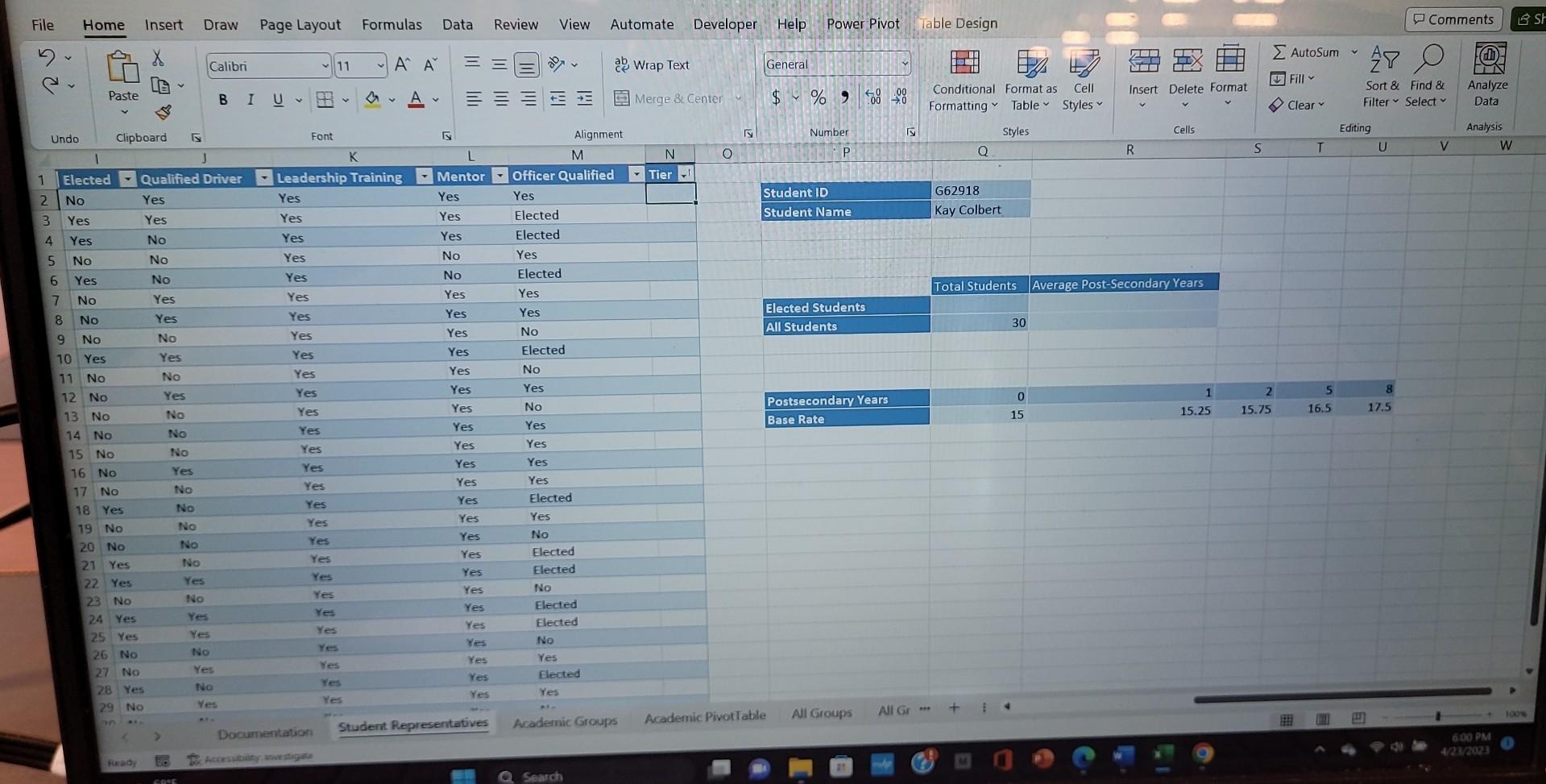 7. In cell N2, enter a formula using the IF function | Chegg.com