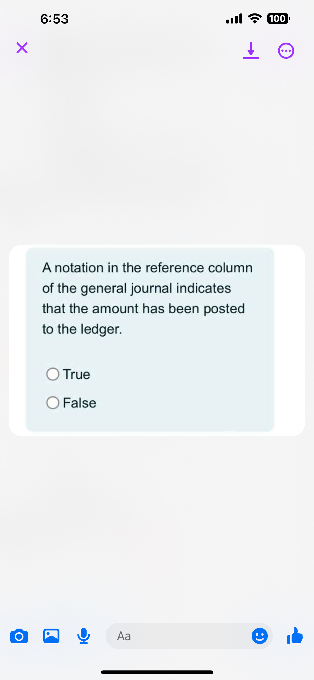 Solved 6:53100A notation in the reference column of the | Chegg.com