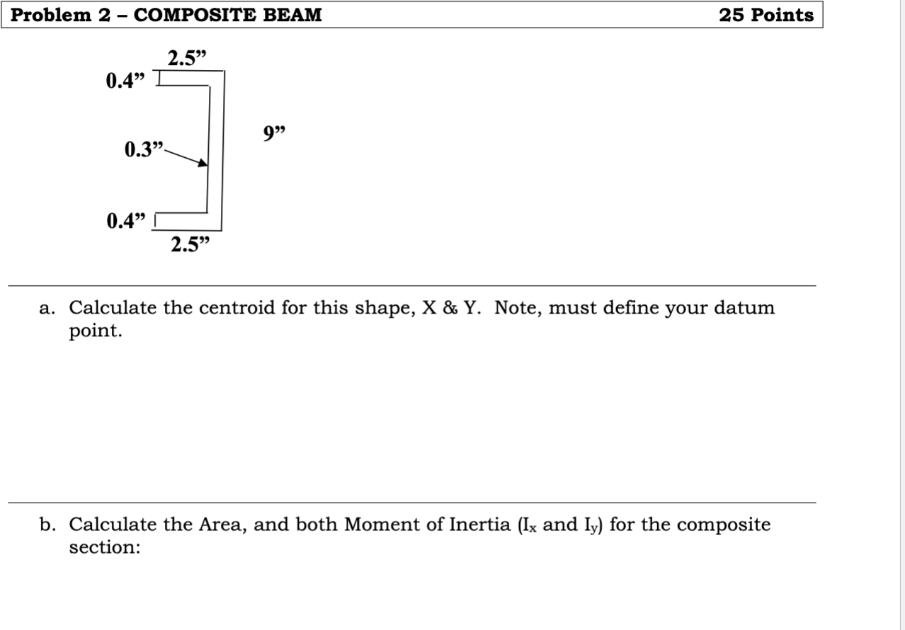 Solved Calculate the centroid for this shape, x&Y. ﻿Note, | Chegg.com