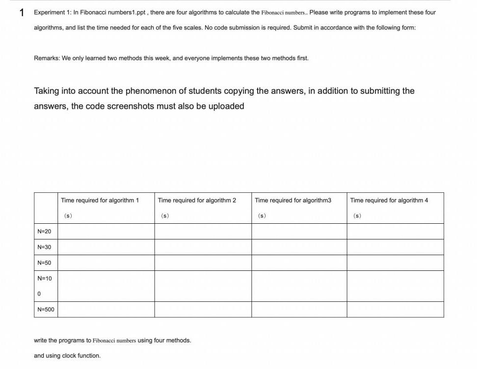 1 Experiment 1: In Fibonacci numbers 1.ppt, there are | Chegg.com