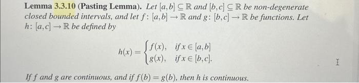Solved Exercise 3.3.10. [Used in Lemma 3.3.10.] Prove Lemma | Chegg.com