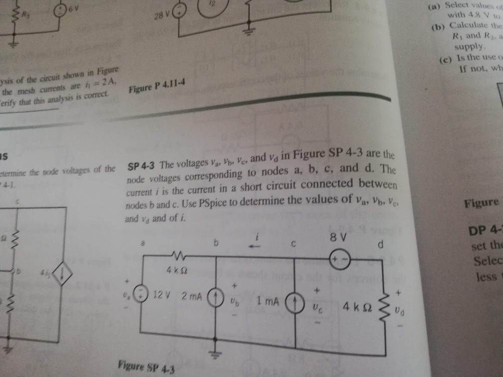 Solved 28 V (a) Select values with 4.8 V to (b) Calculate | Chegg.com